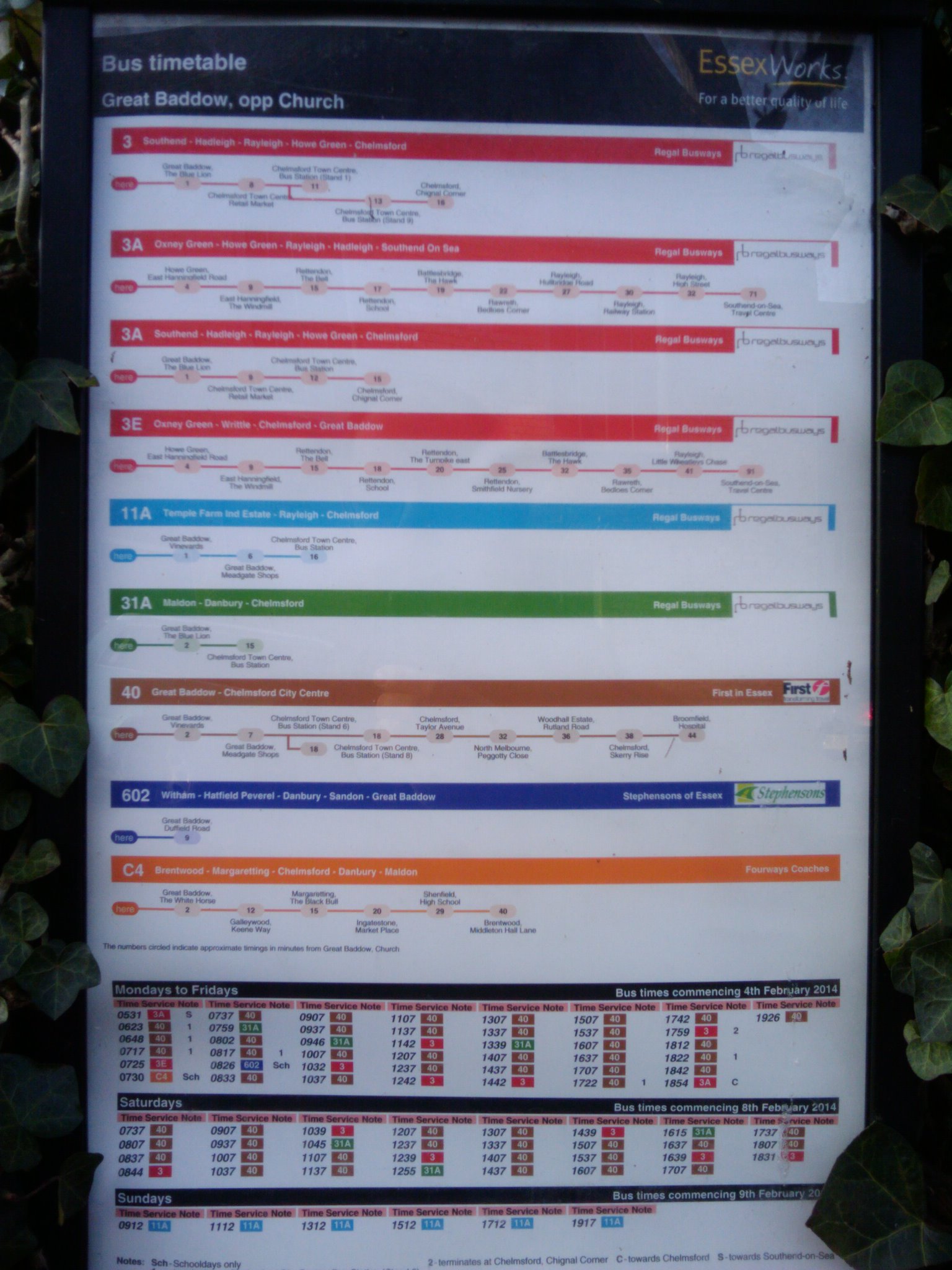 Buses To And From Great Baddow Great Baddow Buses To And From Great Baddow Great Baddow